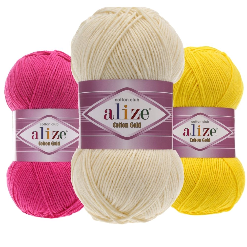 Alize Cotton Gold Yarn- Hand Knitting, Crochet - HobbyShopy