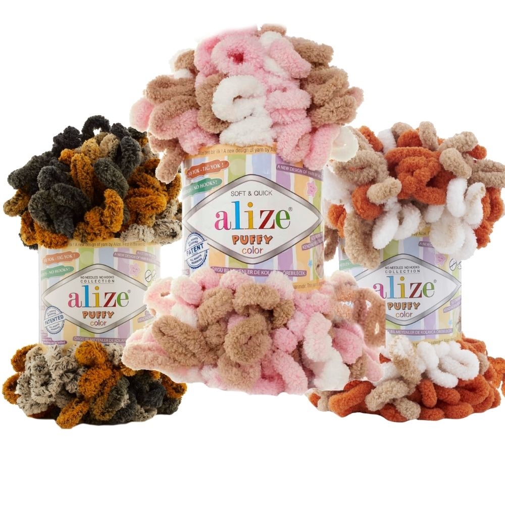Alize Puffy Color Yarn Finger Knitting, Hobby Shopy Yarn Shop