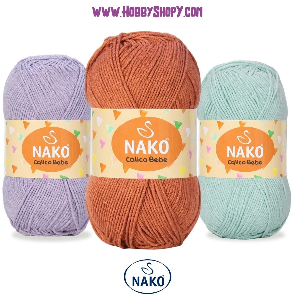 Nako Calico Bebe, Cotton Baby Yarn, Hand Knitting, Crochet Yarn ...