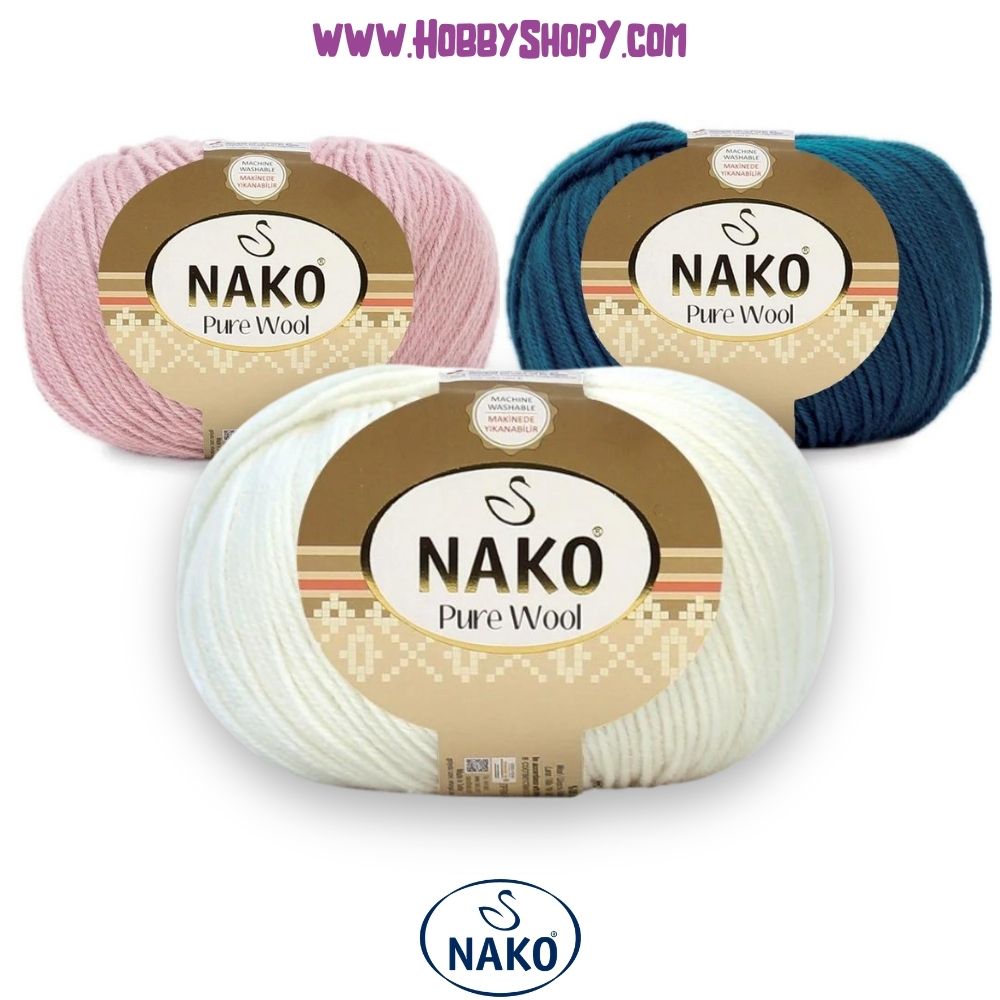 Nako Pure Wool Yarn- Hand Knitting, Crochet HobbyShopy Shop - Accessories