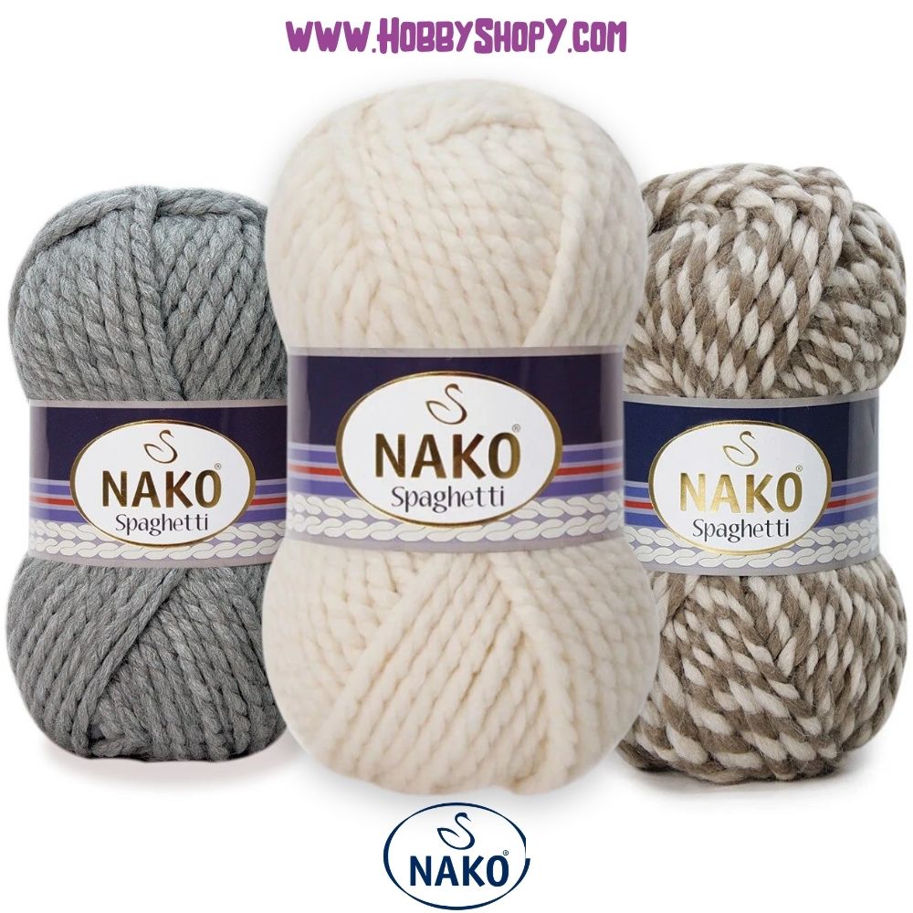 Nako Spaghetti -Hand Knitting Yarn HobbyShopy Shop - Accessories ...
