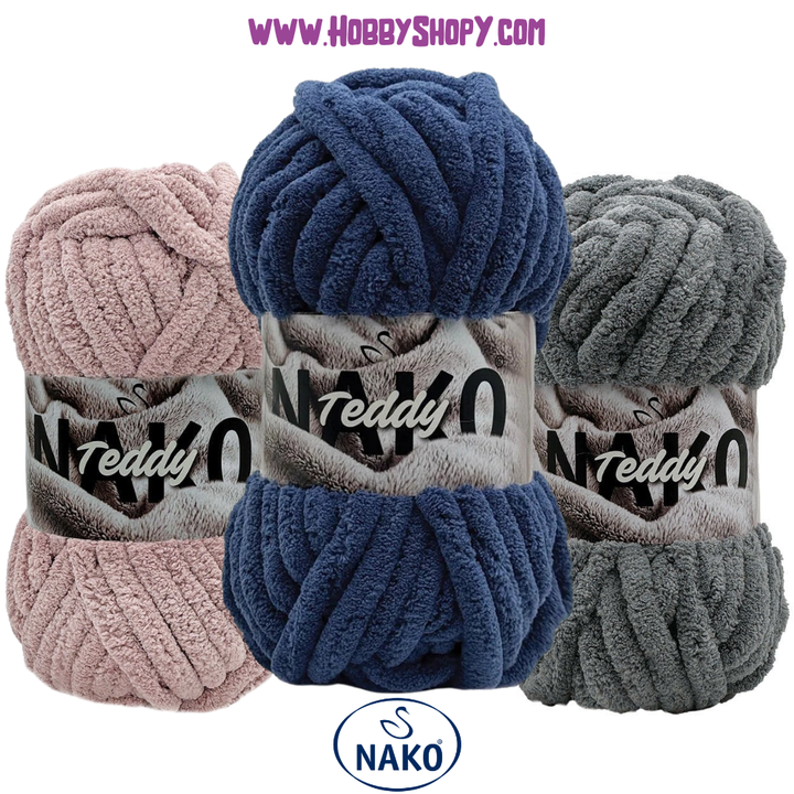 Nako Teddy, 200gr Jumbo Yarn, HobbyShopy