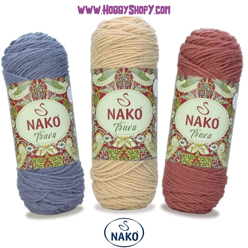 Nako Truva Acrylic - Hand Knitting Yarn HobbyShopy Shop - Accessories
