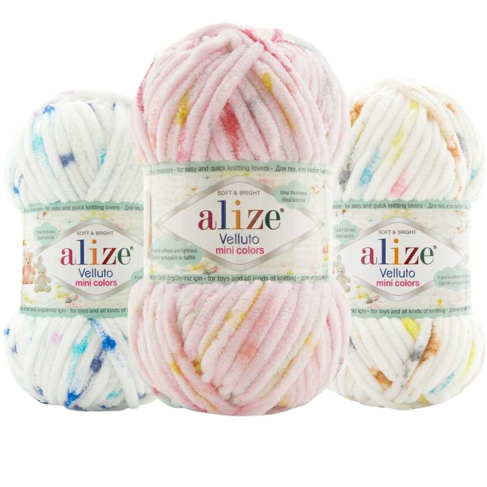 Alize Velluto New Mini Colors - Hobby Shopy Velvet Yarn - Softy ...