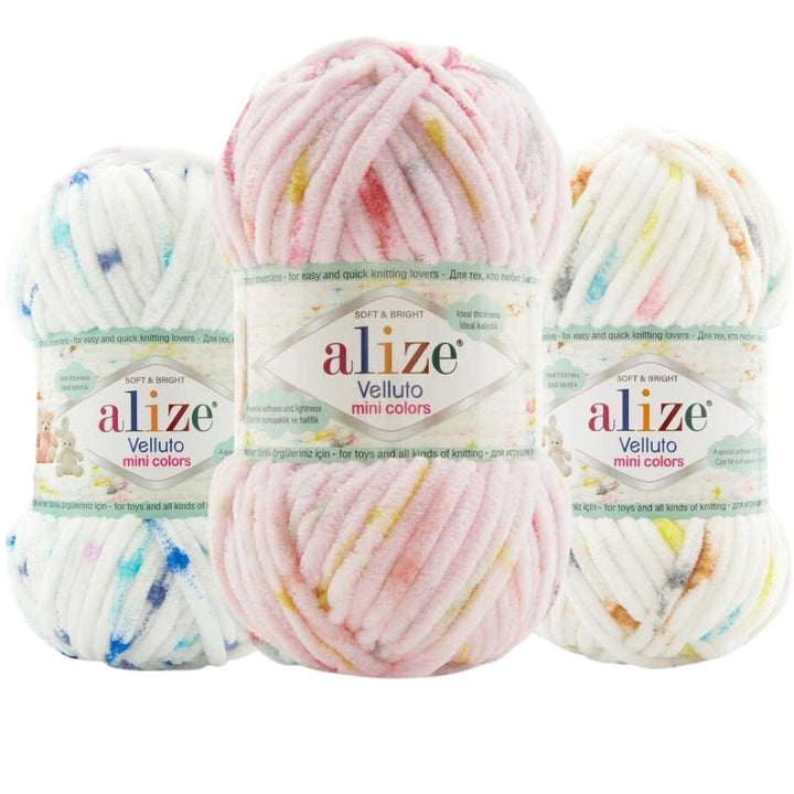 Alize Velluto New Mini Colors - Hobby Shopy Velvet Yarn - Softy ...