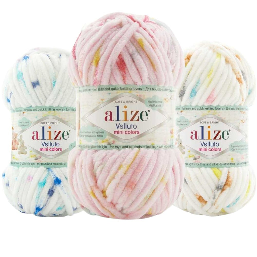 Alize Velluto New Mini Colors - Hobby Shopy Velvet Yarn - Softy ...